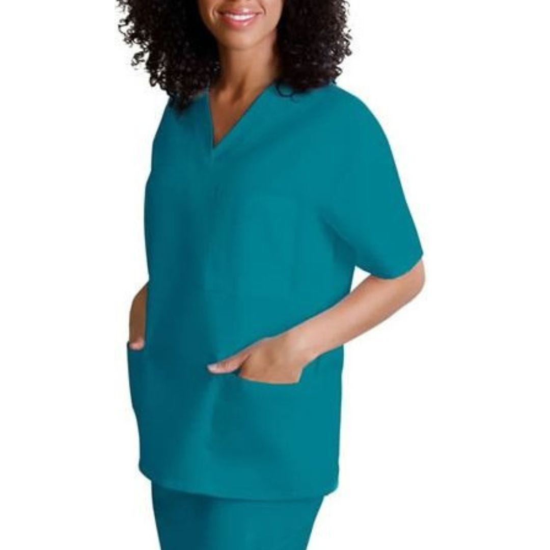 Trendy Elegance: Teal Scrub Sets at Donna’s Scrubs - Donna Be - Medium