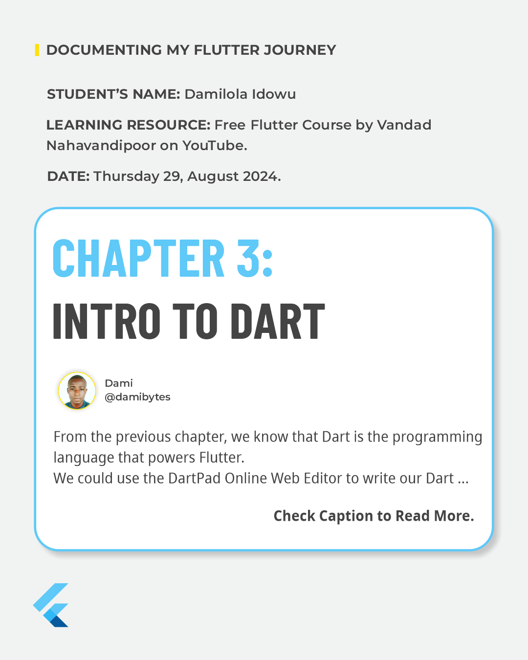 Chapter 3: Introduction to Dart. Learning Flutter | by LogicalDami | Aug, 2024 | Medium