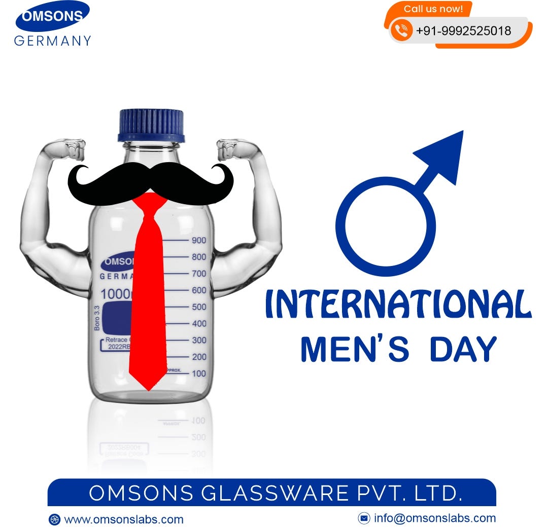 Happy International Men’s Day 2022 - Omsons Glassware - Medium