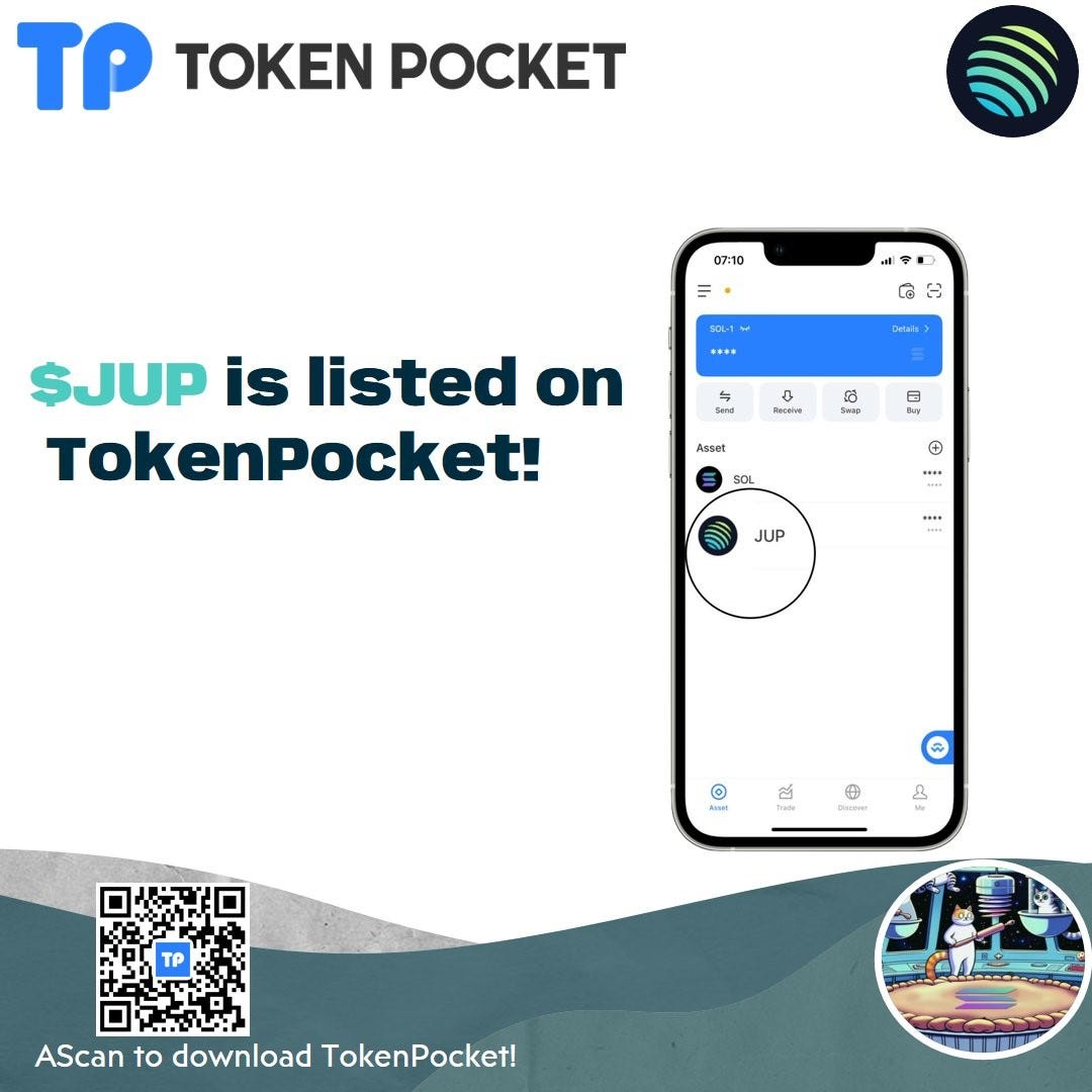 🔥 ¡$JUP @JupiterExchange aparece en @TokenPocket_TP! - NakOprt - Medium