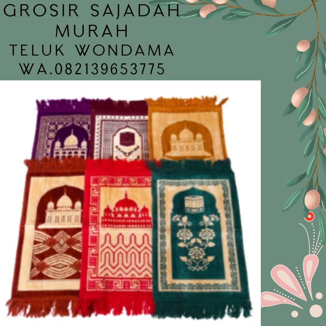 Pusat Sajadah Teluk Wondama 0821 3965 3775 | by Dickahrdn | Medium