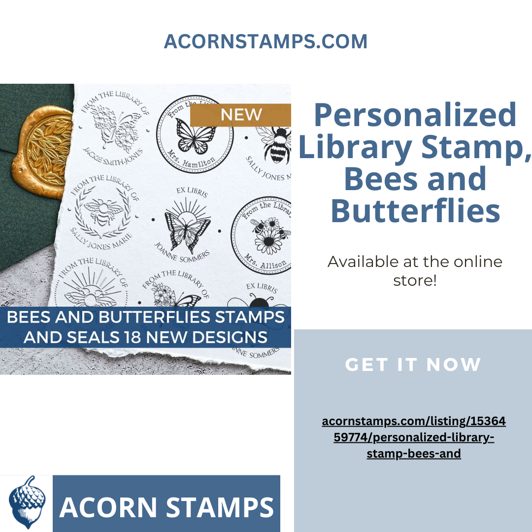 Personalized Library Stamp — Acorn Stamps - Acorn Stamps - Medium