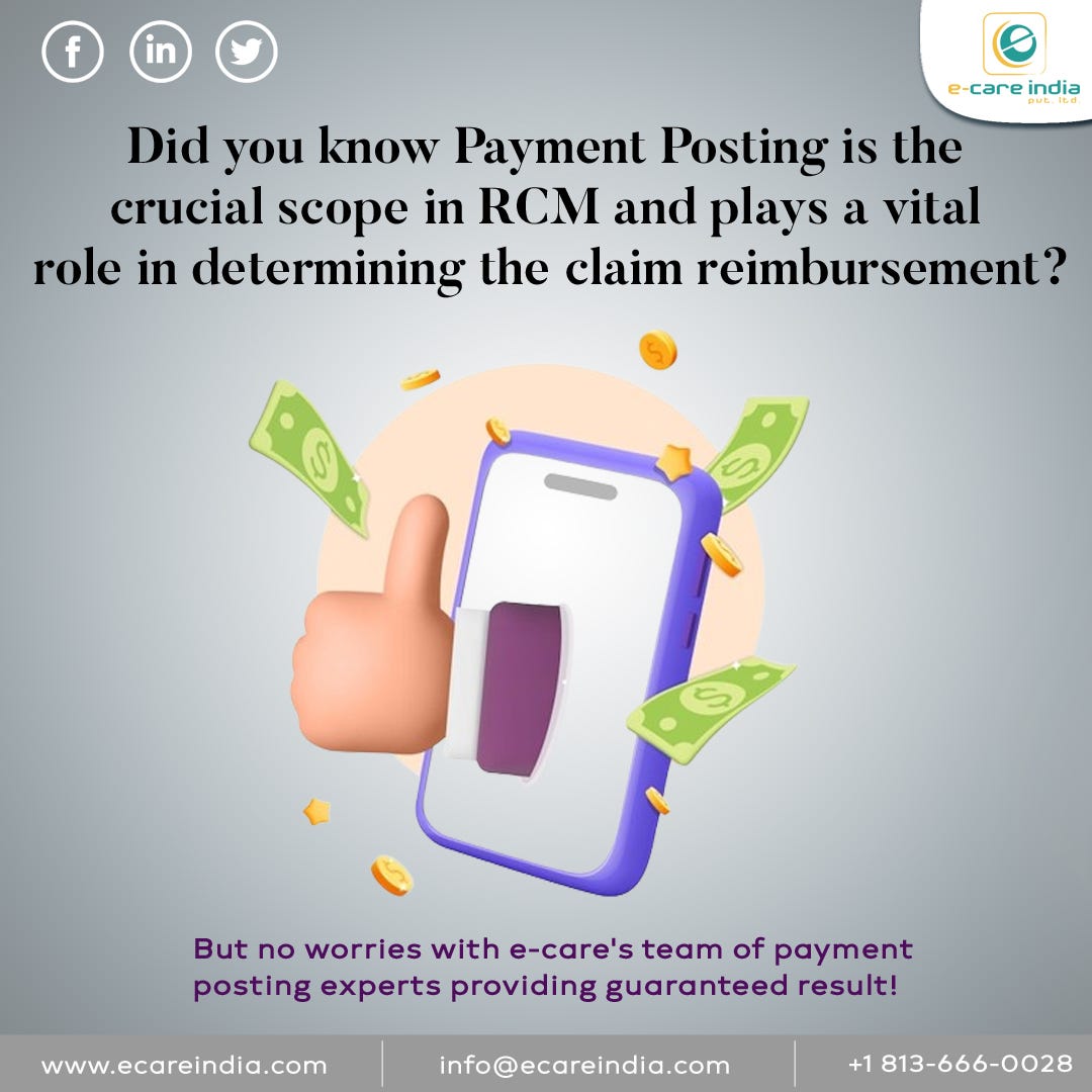 Payment Posting in Medical Billing — e-care India - Betsy George - Medium