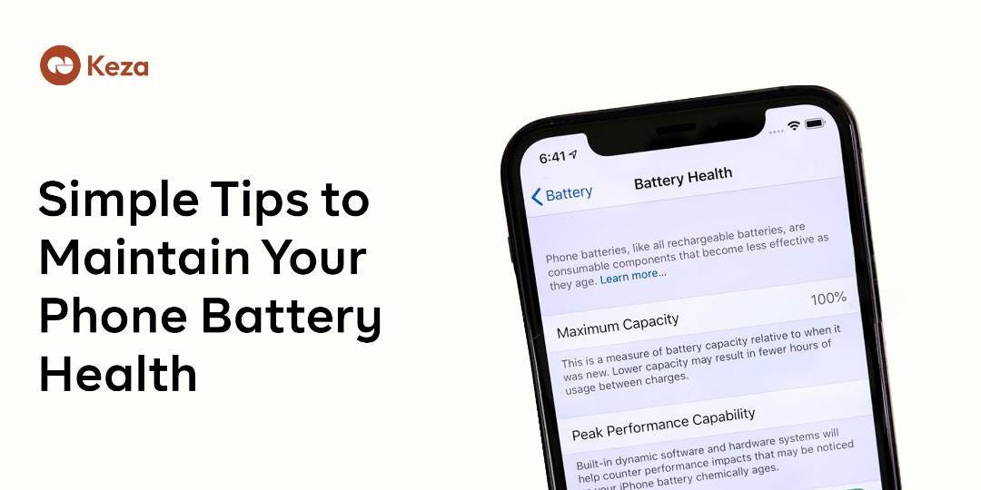 Simple Tips to Maintain Your Phone Battery Health | by Keza Africa | Medium