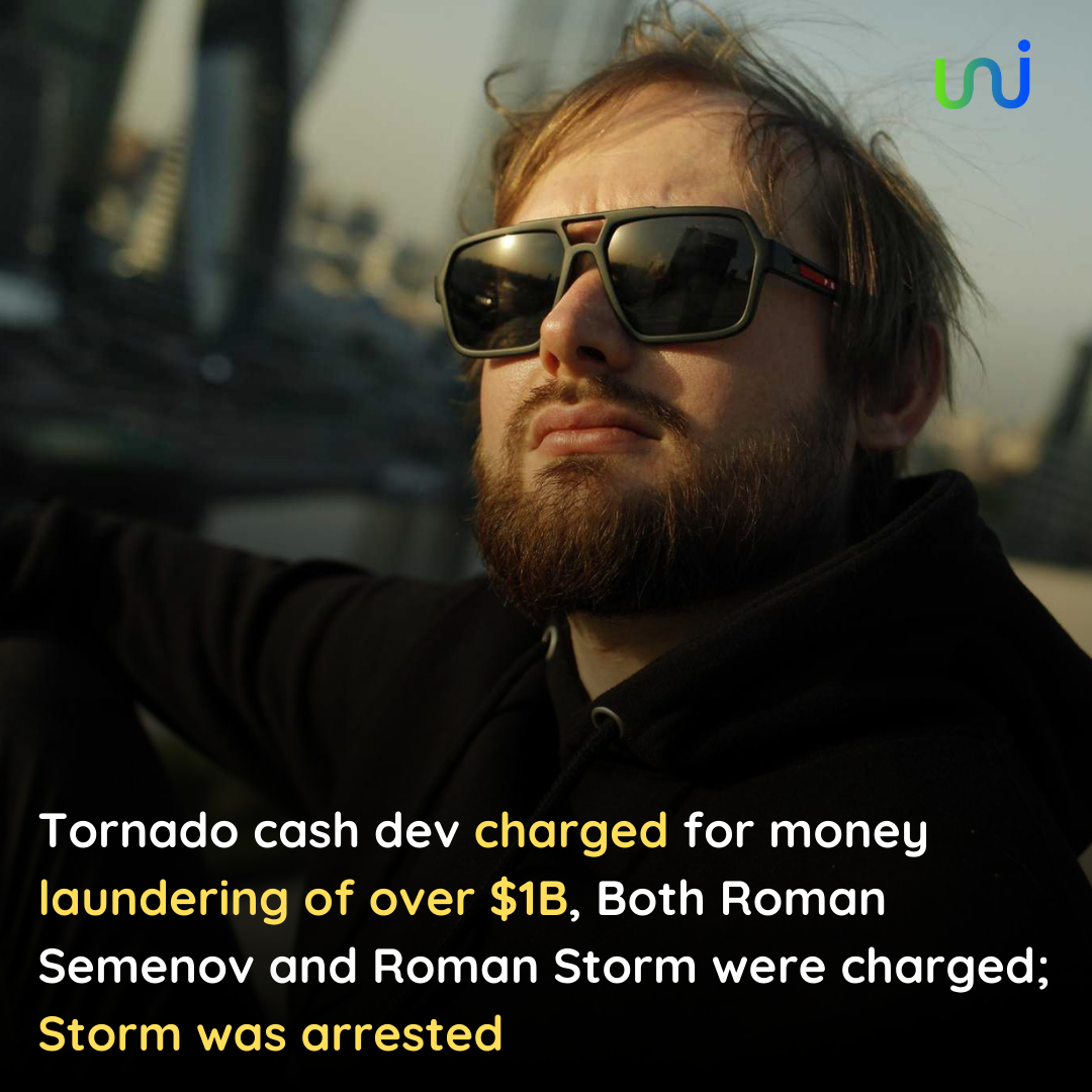 Tornado cash dev charged for money laundering of over $1B | by Blog | Crypto | Blockchain ...