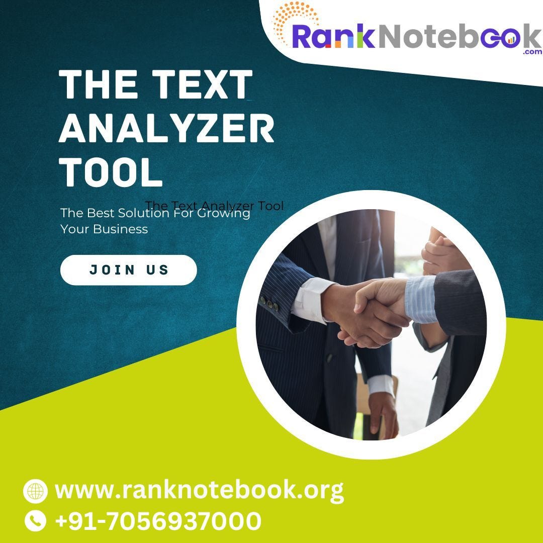 Unleashing the Power of Words: Dive into Text Analysis with Rank Notebook | by Ranknotebook | Medium