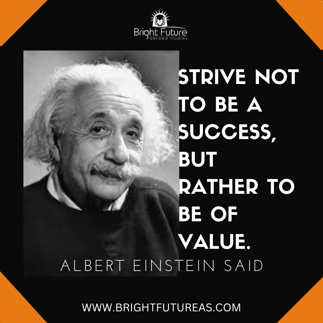 Value Over Success: Embracing the Wisdom of Albert Einstein - Bright ...