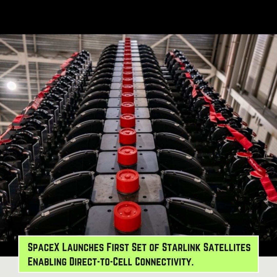 SpaceX Launches First Set of Starlink Satellites Enabling Direct-to ...