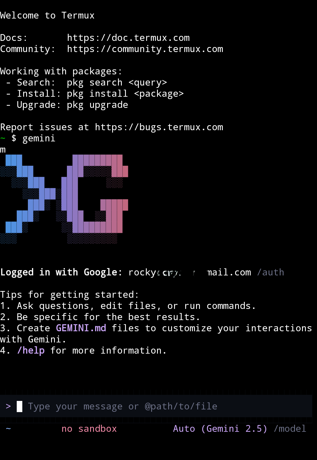 How to Install Gemini CLI on Termux: Bypassing the Native Build Error ...