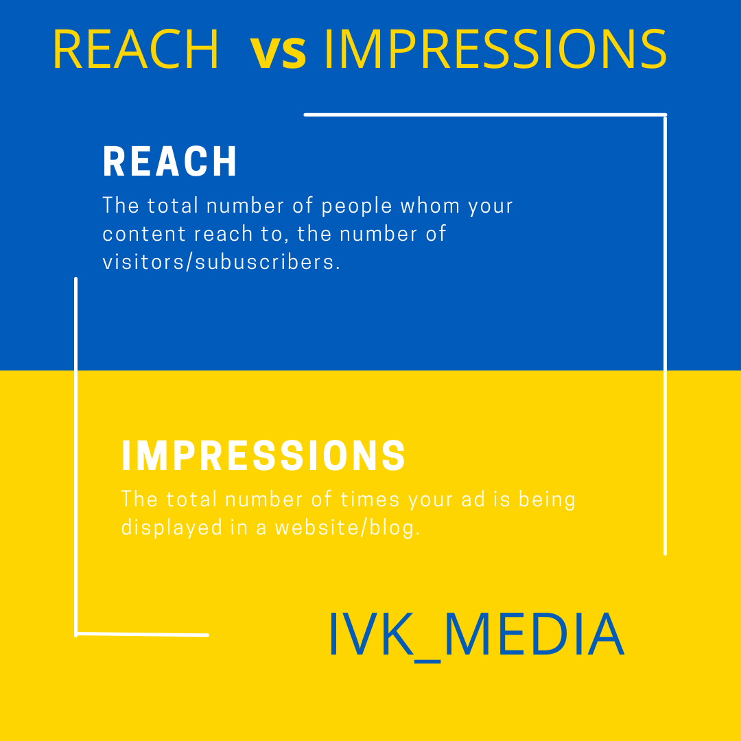 REACH vs IMPRESSIONS - ikkurthi vamsikrishna - Medium