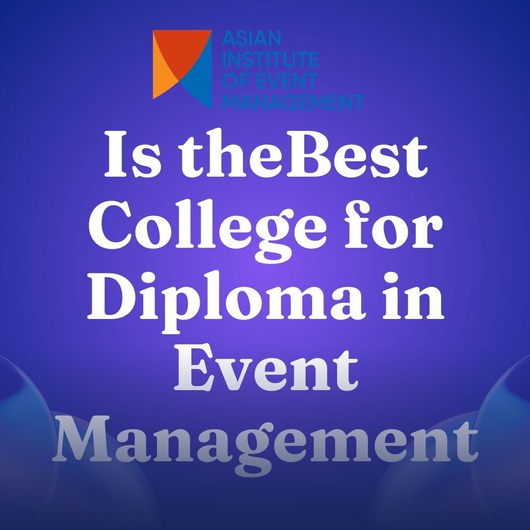 Event Management is the best job-oriented diploma courses ...