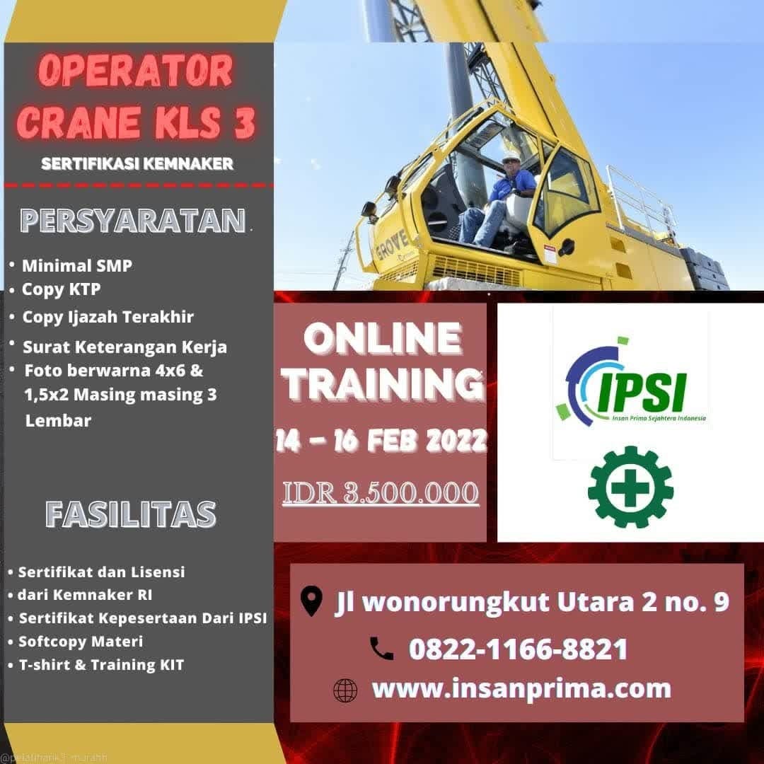PT Insan Prima Sejahtera Indonesia merupakan PJK3 yang menyediakan jasa ...