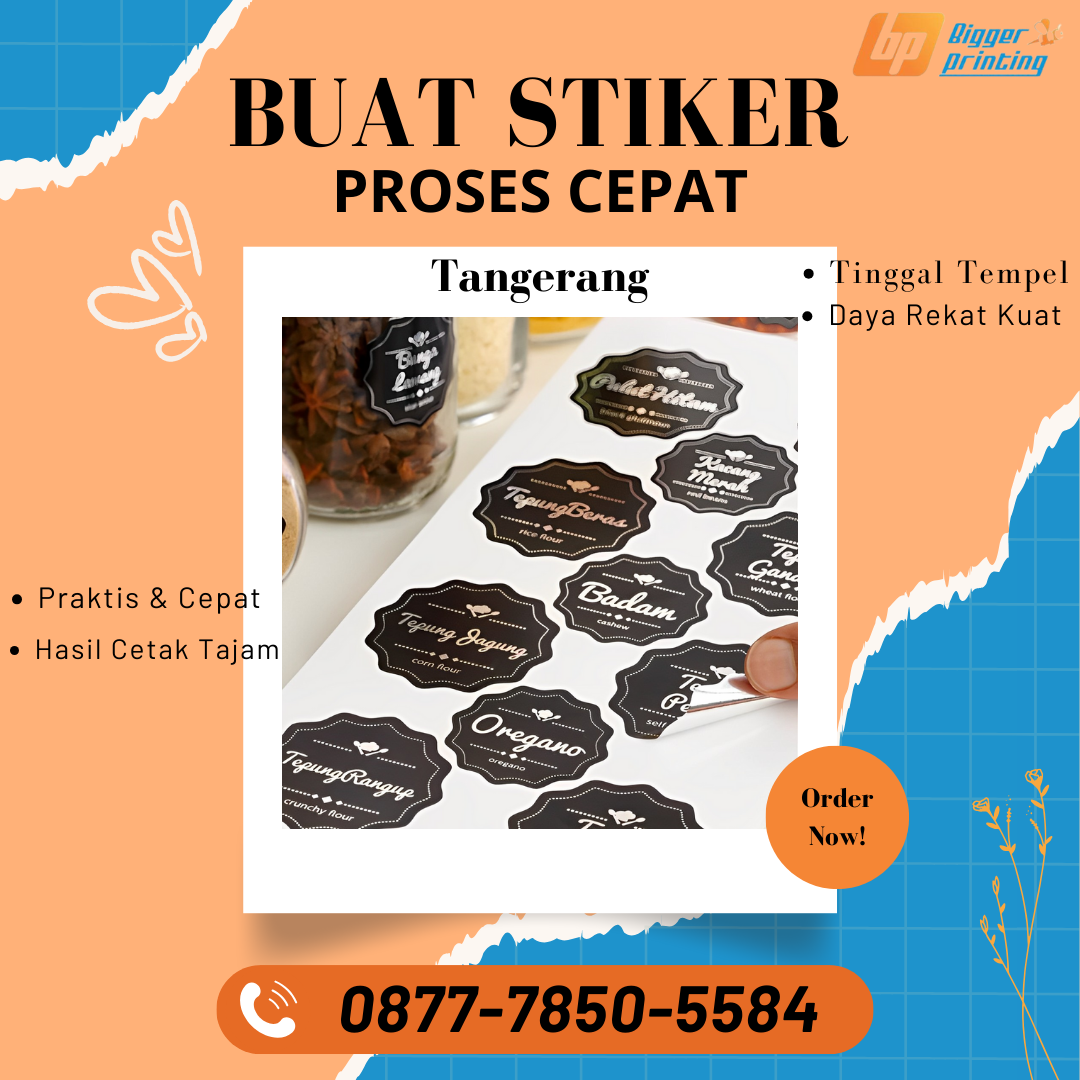 PROSES CEPAT, WA./Call 0877–7850–5584, Cetak Stiker di Sukamulya Kab.Tangerang. - cetak stiker ...