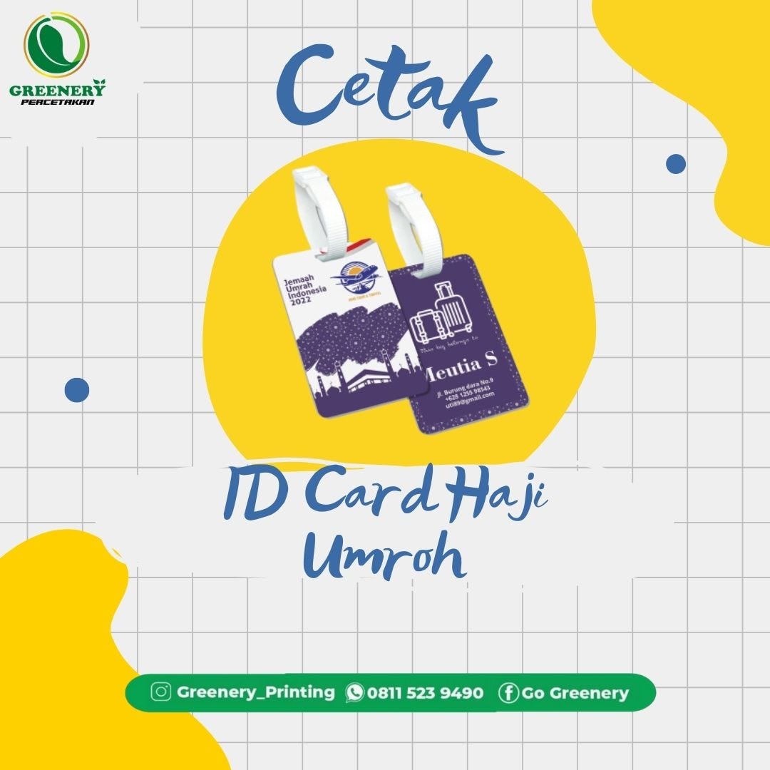 Pusat Cetak ID Card Haji Umroh di Lamandau Hub 0811 5239 490 WA ...