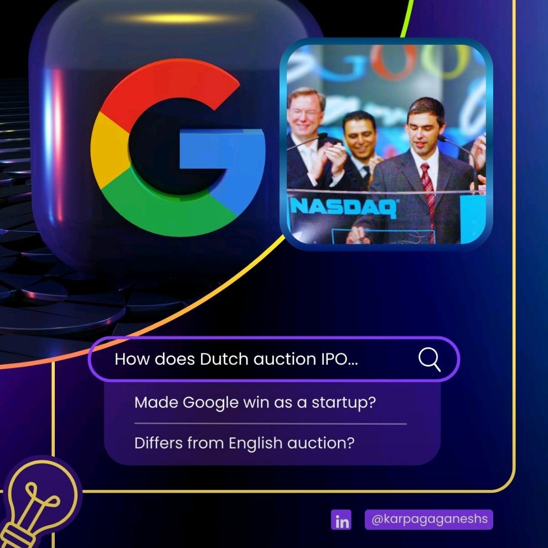What happened when Google was a startup? How Dutch auction IPO helped ...
