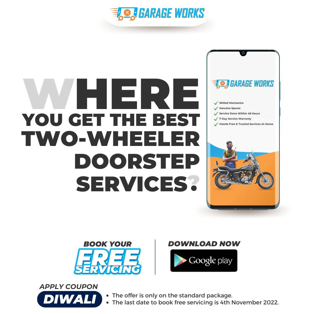 Two Wheeler Doorstep Service — Garage Works - Auto Expert - Medium