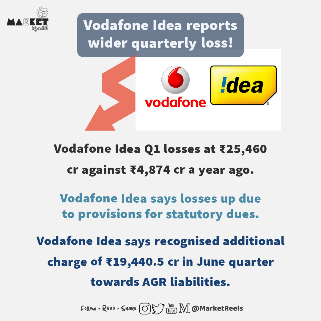 Vodafone Idea reports wider quarterly loss! | by Market Reels! | Medium