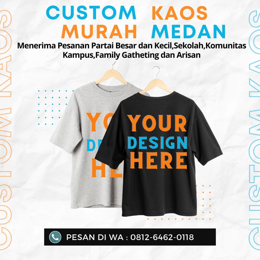 Promo, WA 0812–6462–0118, Jasa Sablon Baju Couple Keren di Medan ...