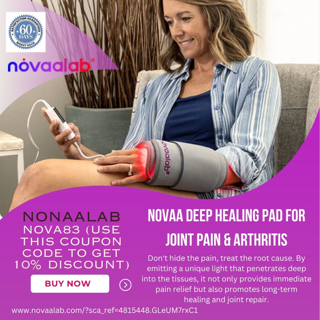 Novaa Deep Healing Pad for joint pain & arthritis - NovaaLab - Medium