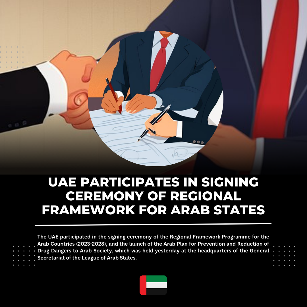 UAE PLAYS VITAL ROLE IN PREVENTING AND REDUCING DRUG DANGERS IN ARAB ...