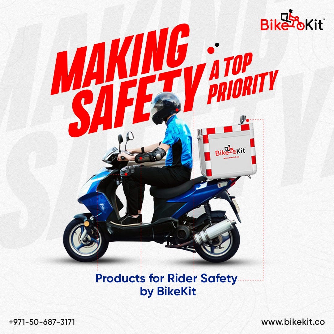 Motorcycle Food Delivery Box | BIKEKIT - bike kit - Medium