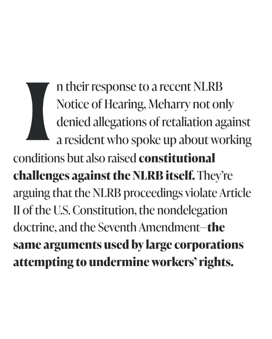 Meharry Medical College’s Challenge to NLRB: A Threat to Health Equity ...