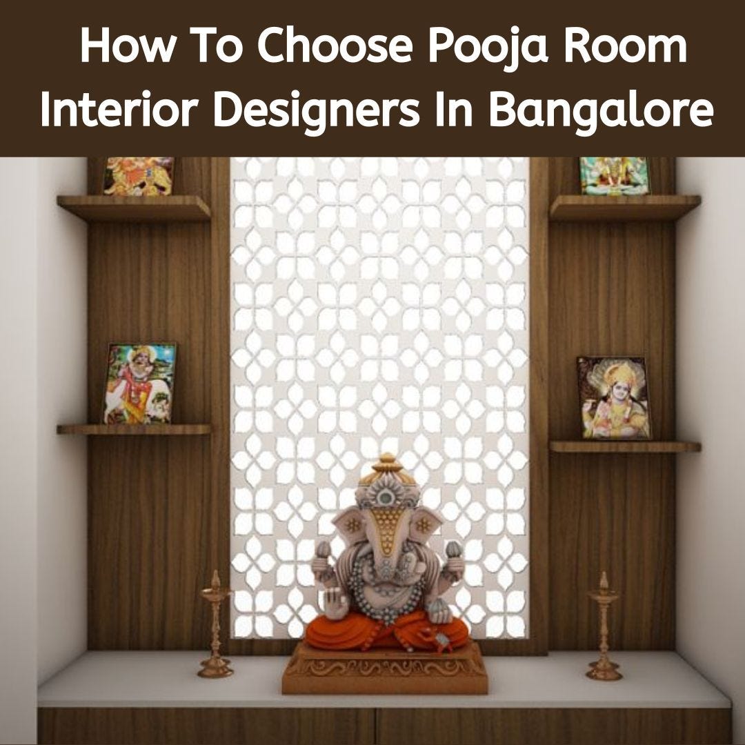 How To Choose Pooja Room Interior Designers In Bangalore | by Decormart ...