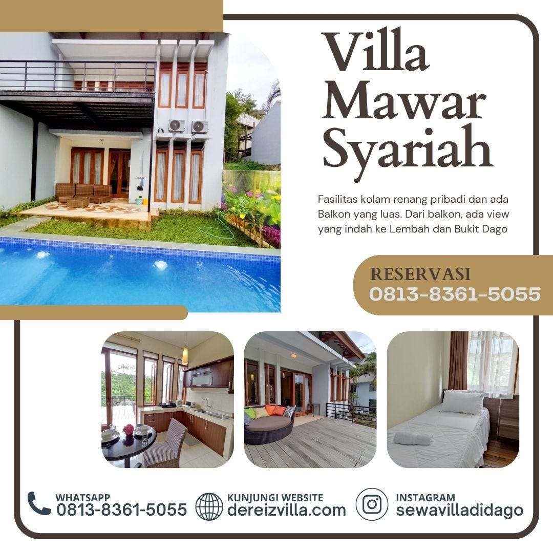 SEWA VILLA (WA) 0813–8361–5055 VILLA MAWAR SYARIAH Vila Di Bandung | by ...
