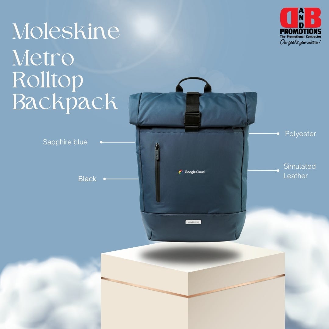 “Stay Organized in Style: Introducing the Moleskin Metro Rolltop Backup ...