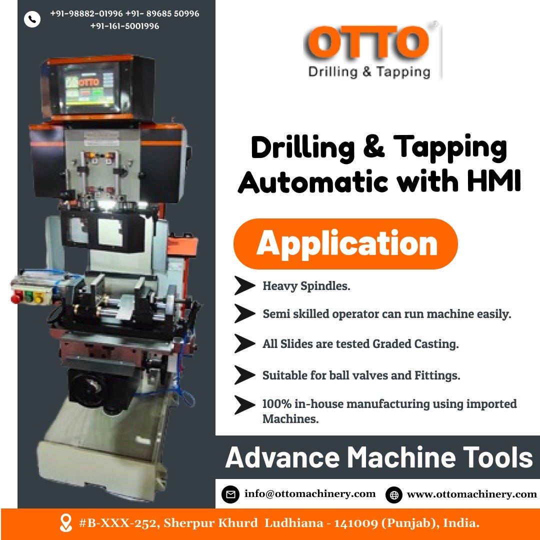Manufacturing with Automated Drilling & Tapping with HMI ...