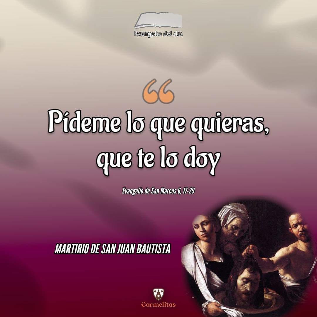 🍃 Lectura del santo Evangelio según San Marcos 6, 17-29 | by D. Bryan ...