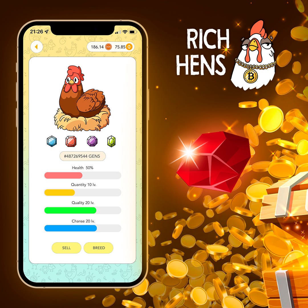 💎Rich Hens is your treasure! Each of the hens has its own advantages ...