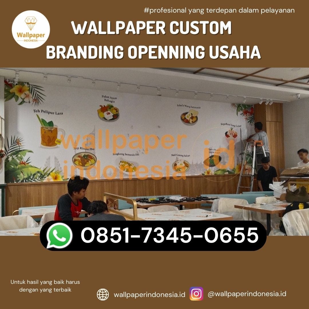 WALLPAPER CUSTOM BRANDING OPENNING USAHA - Jasawallpaperindonesia - Medium