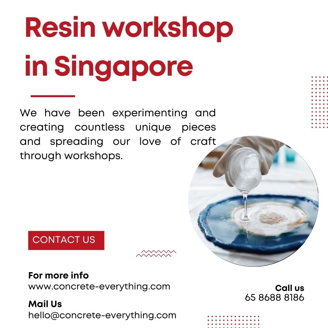 Resin workshop in Singapore - Jennifer Farley - Medium