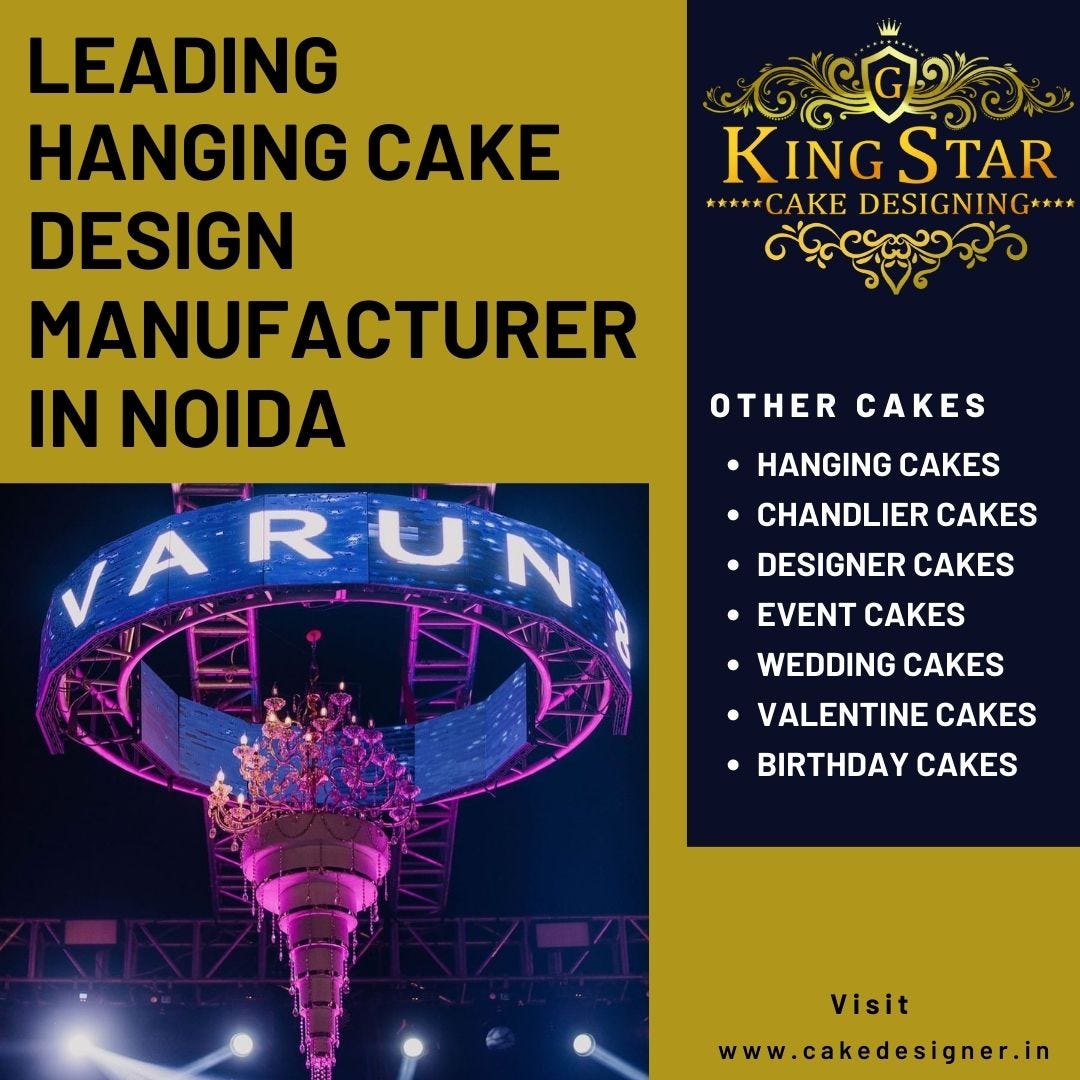 Leading Hanging Cake Design Manufacturer in India | by King Star Cake ...