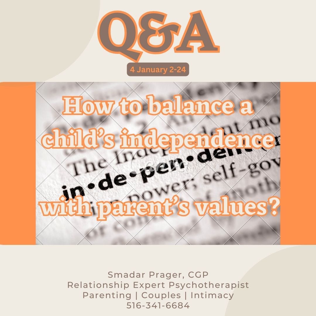 How do I balance my kids’ independence with guiding them on the right ...