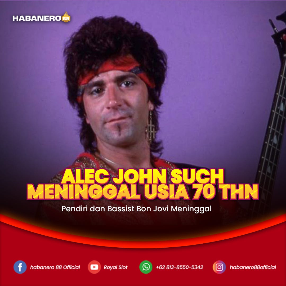 Alec John Such Pendiri sekaligus Bassist dari Band Ternama Bon Jovi ...