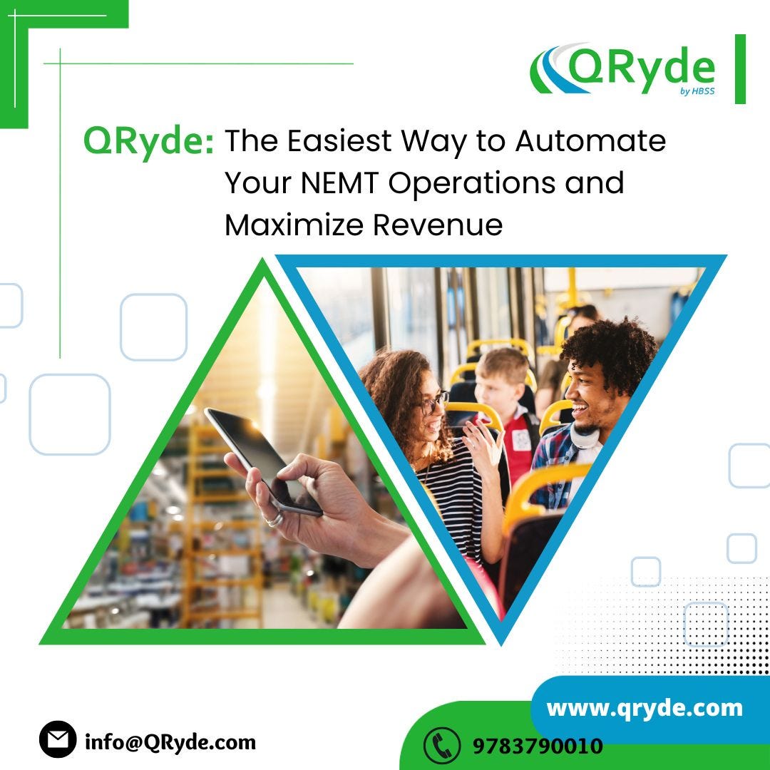 Elevate your NEMT business with QRyde’s groundbreaking software, a cutting-edge solution ...