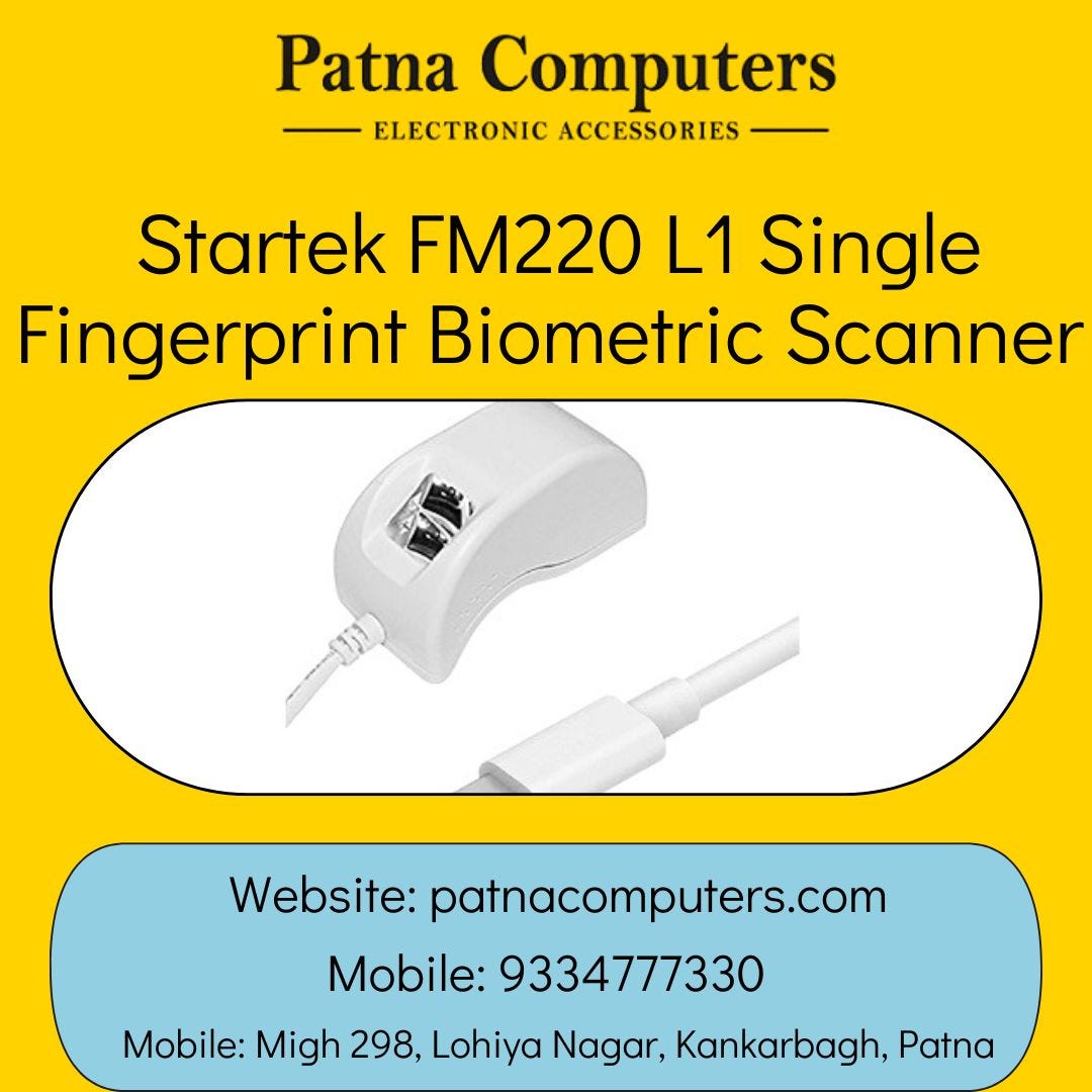 StarTek FM220U L1 Single Fingerprint Scanner | Patna Computers - Patna ...