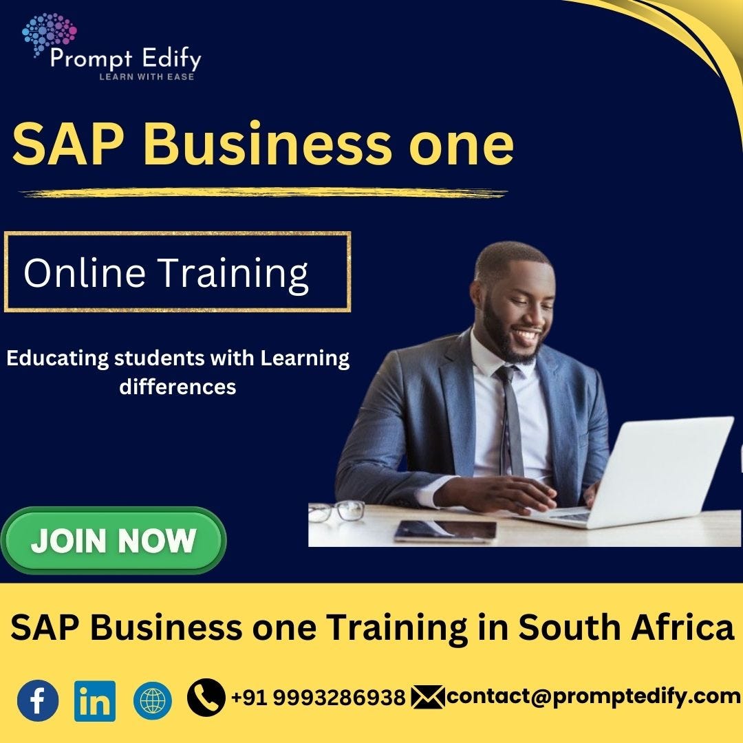 SAP Business One Training & Certification in Benin at Prompt Edify | by Prompt Edify (OPC) Pvt ...