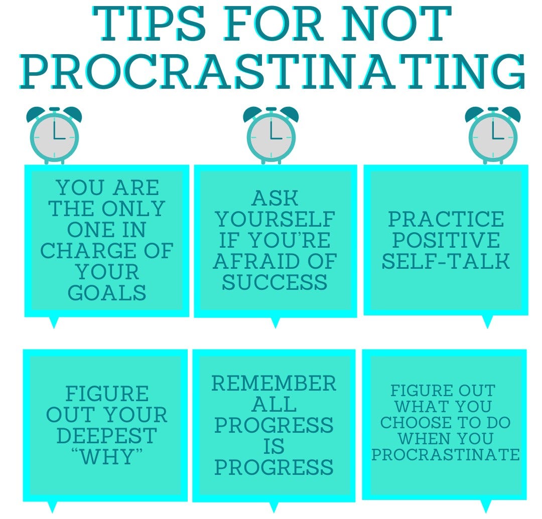 Procrastination and lack of Motivation negatively affect goals Having ...