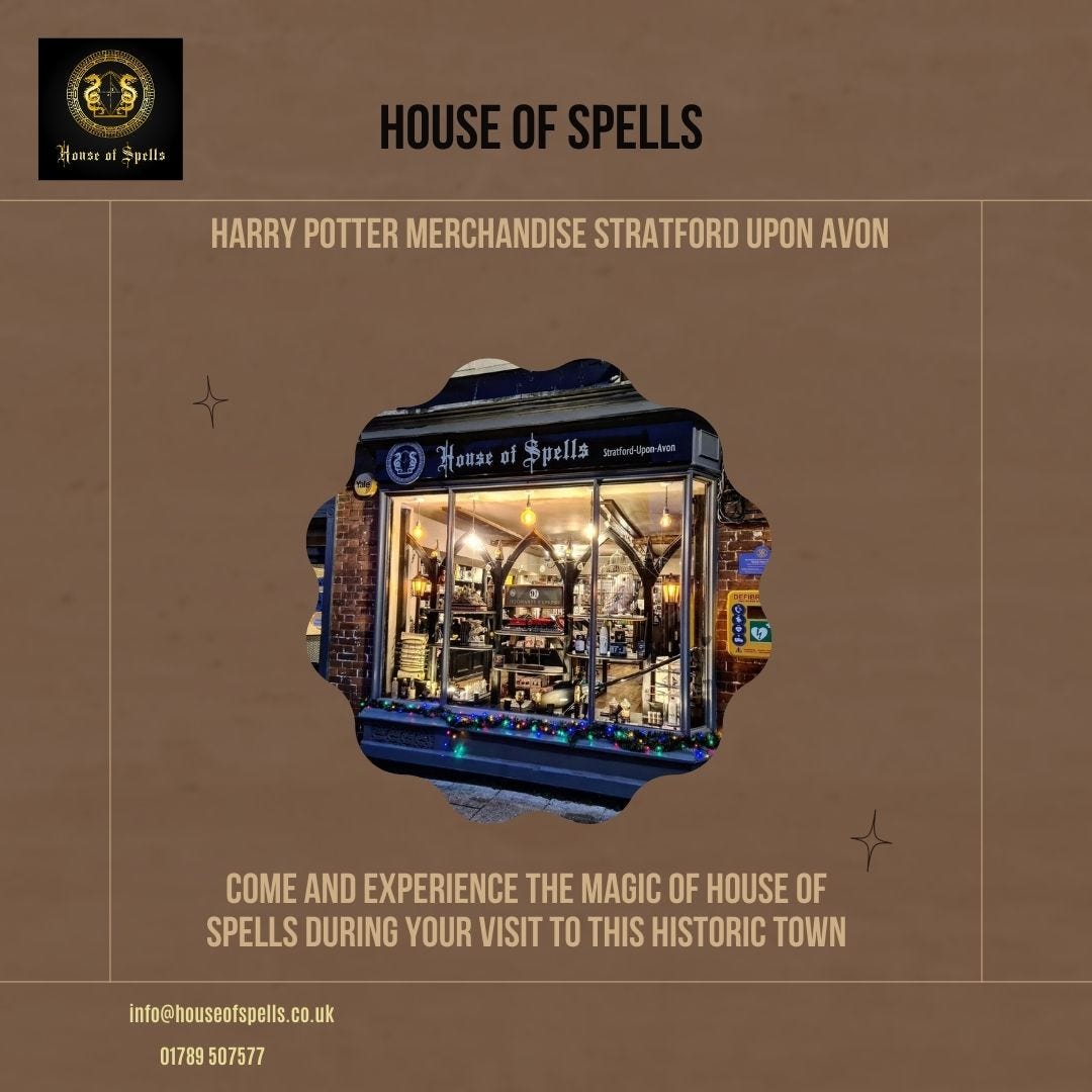 Harry Potter merchandise Stratford Upon Avon | House of Spells ...