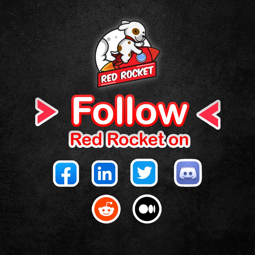 Follow Red Rocket On 👇 - Red Rocket Token - Medium