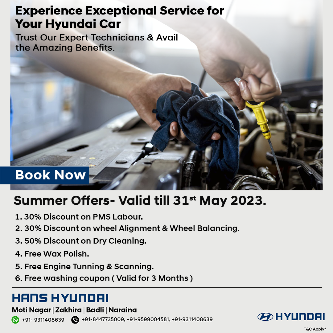 Hyundai PMS Offer — Car Periodic Maintenance Service in Delhi ...