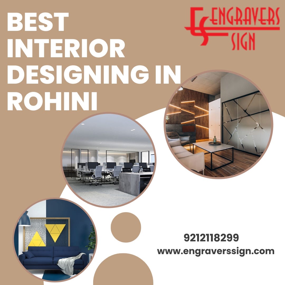 Best Interior Designing in Rohini - Engravers Sign - Medium