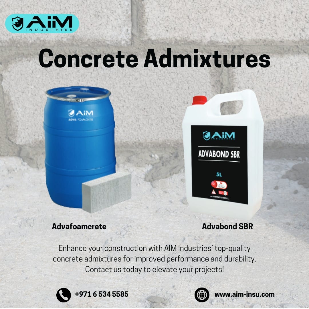 Why Builders Rely on Concrete Admixtures for Better Results | by Shira ...