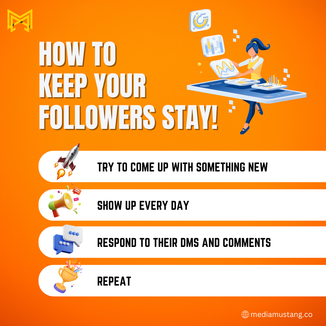 How to keep your followers stay! 🧲 | by Mediamustang | Nov, 2023 | Medium