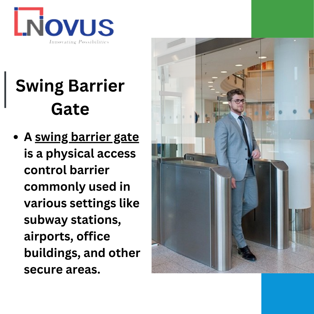 Swing Barrier Gate Entrance System - Novusapl - Medium