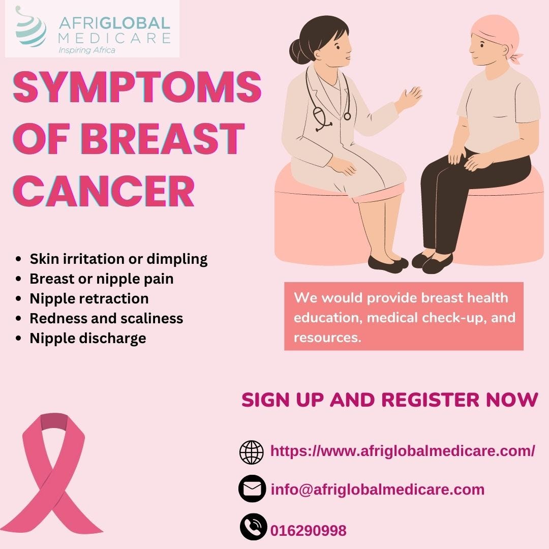 Signs and Symptoms of Breast Cancer - Afriglobal - Medium