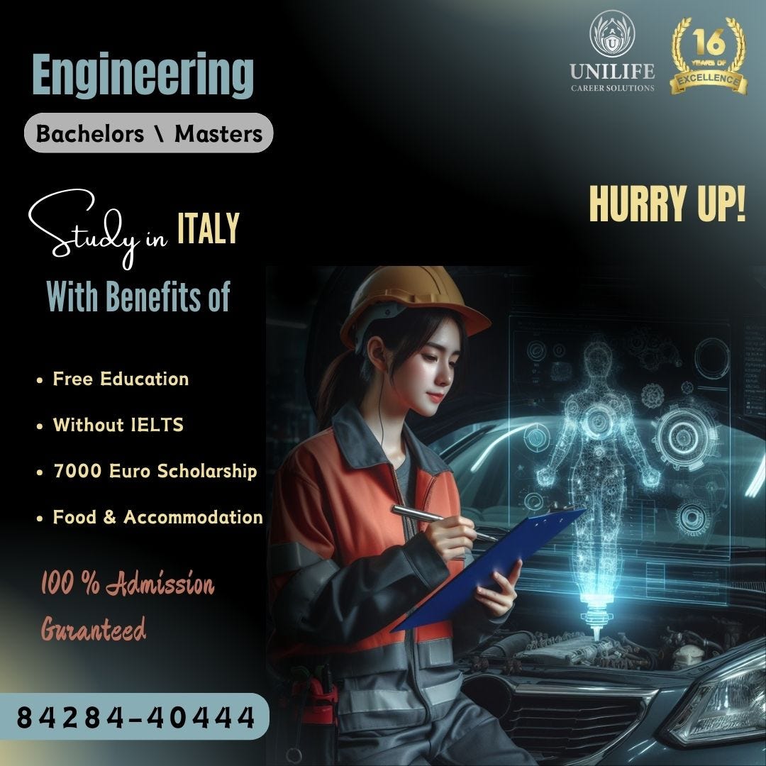 Advantage of Studying Engineering in ITALY | Free Education | by ...